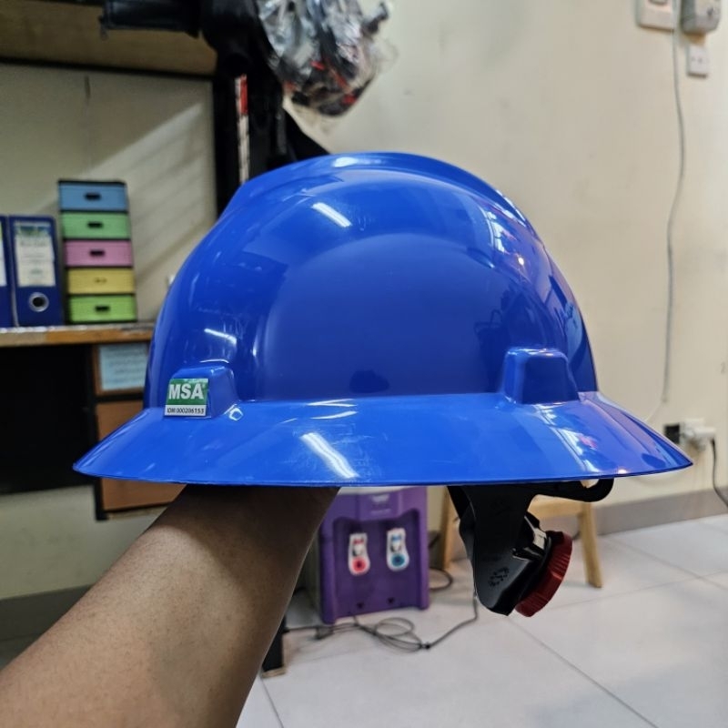 Jual Helm Safety Proyek MSA Full Brim V-Gard Original SNI Safety Helmet ...