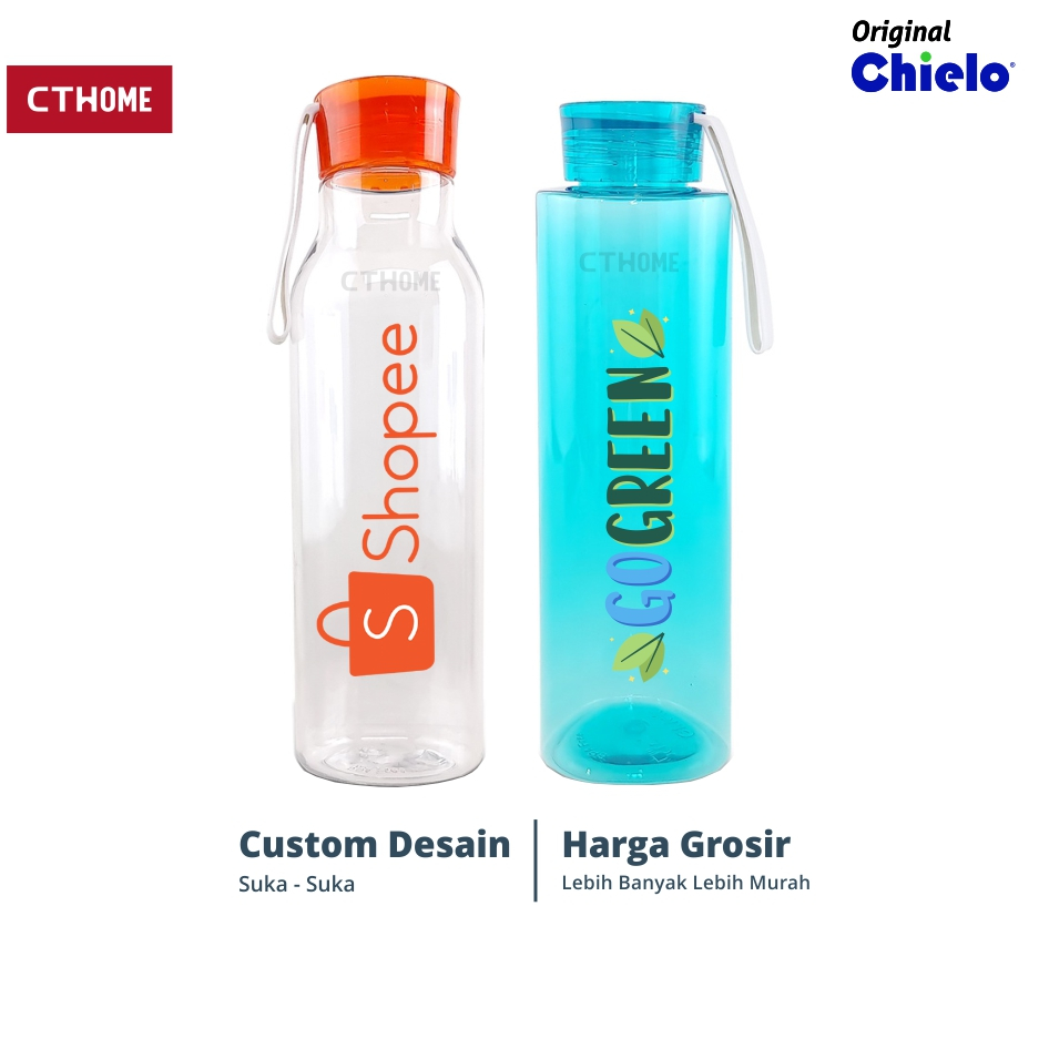 Jual Cetak Custom Botol Minum Tumbler Chielo Colada Pina Plastik Print ...