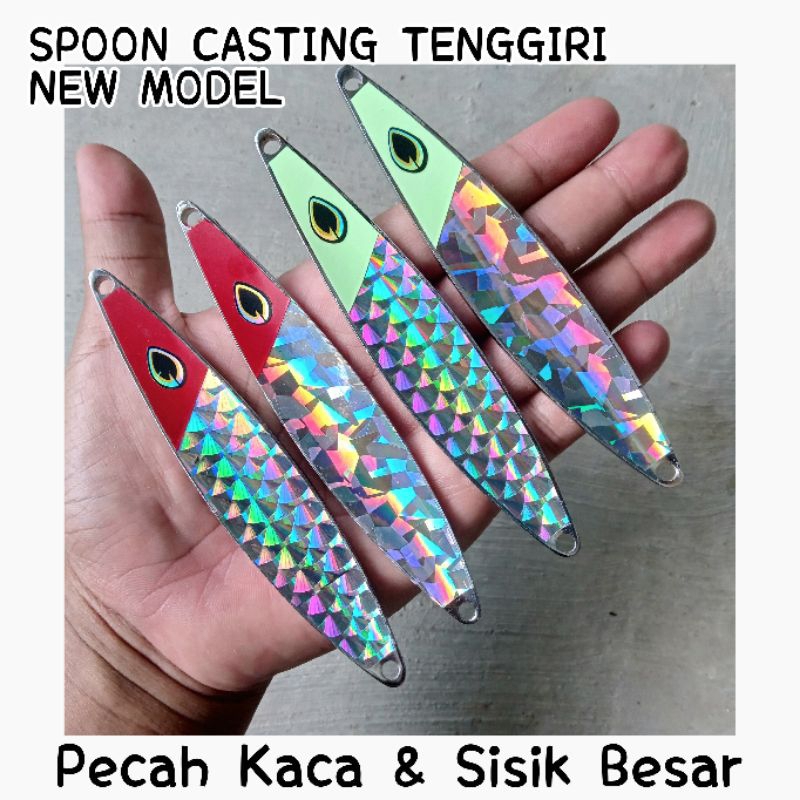 Jual Spoon Stainless Casting Tenggiri New Model Glow in the Dark | Shopee Indonesia