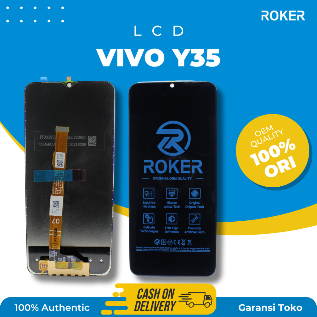 Jual ROKER LCD TOUCHSCREEN VIVO Y35 2022 / T1 5g / y75 5G / Y55S 5G LCD ...
