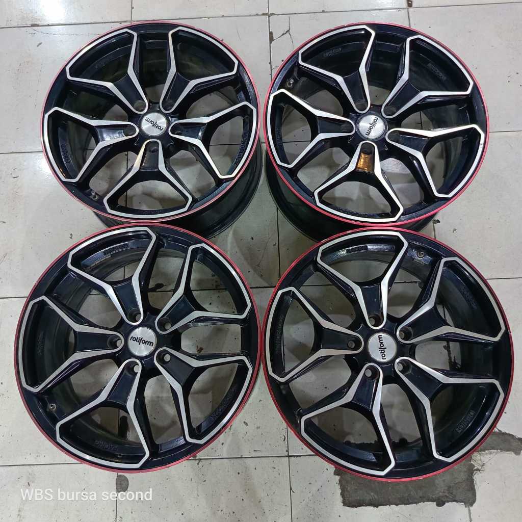 Jual Velg Seken ROTIFORM Ring 18X8 Baut 5 pnp Rush,Xtrail,Inova,Camry ...