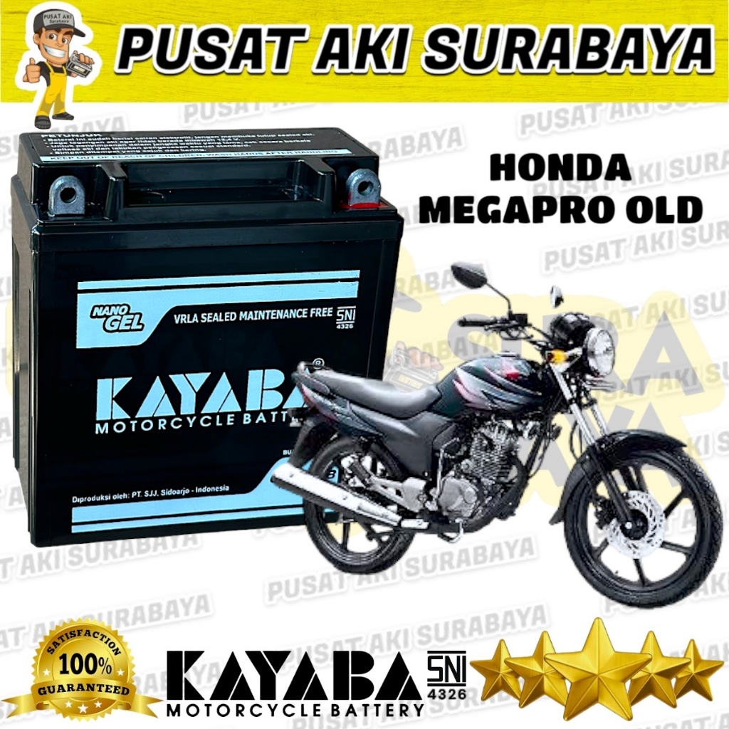 Jual AKI MEGAPRO OLD KAYABA GT6A GM5Z 7 AH MEGAPRO PRIMUS MEGAPRO ...