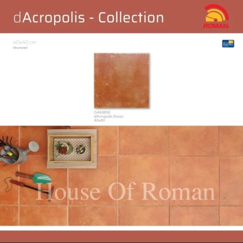 Jual Roman Keramik 40x40 dAcropolis Rosso (Vintage Mood) / Keramik ... Jual Roman Keramik 40x40 dAcropolis Rosso (Vintage Mood) / Keramik ...