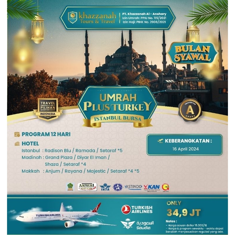 Jual UMRAH PLUS TURKEY | Shopee Indonesia