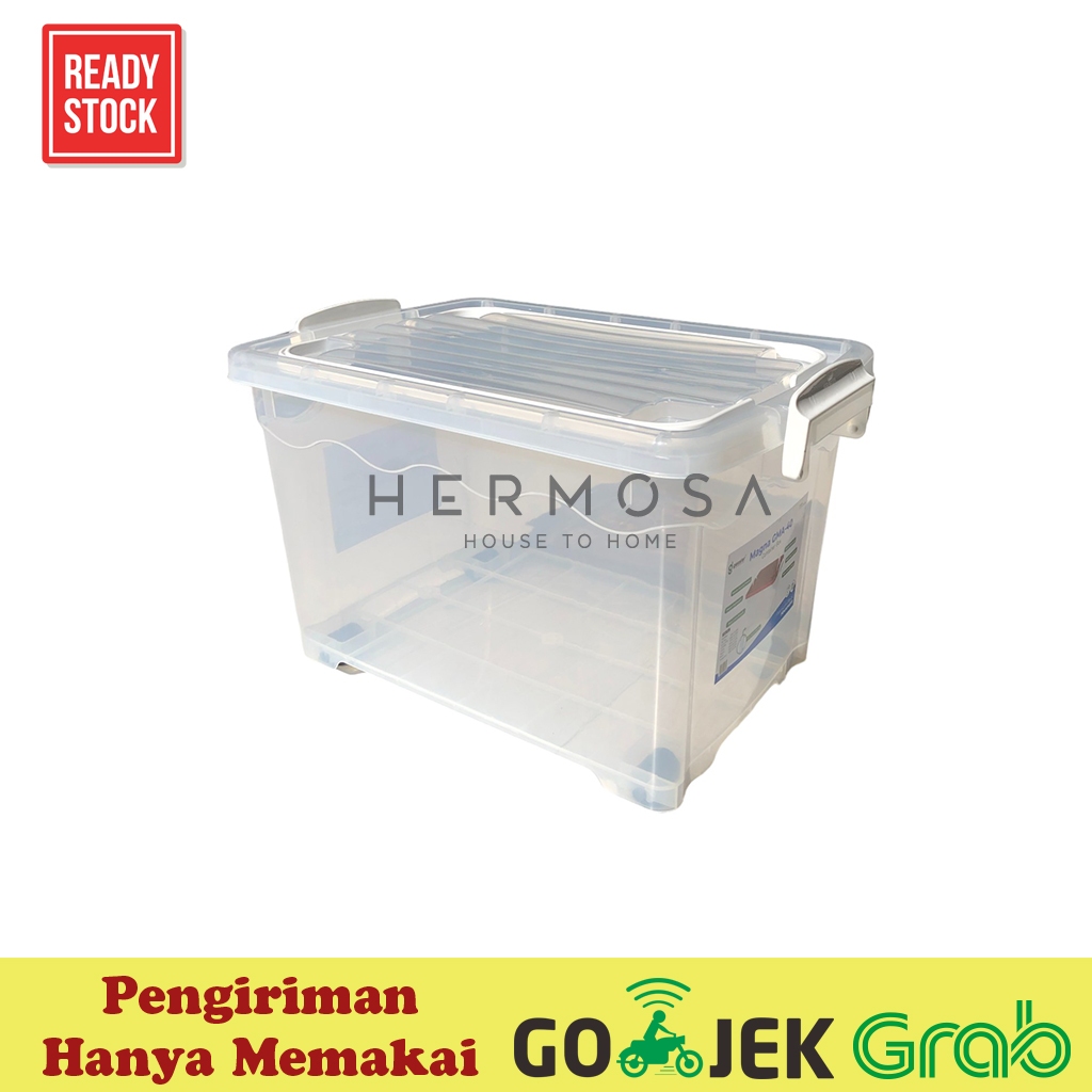 Jual Gessler Box container 40 liter plastik Dengan Roda kuat box ...