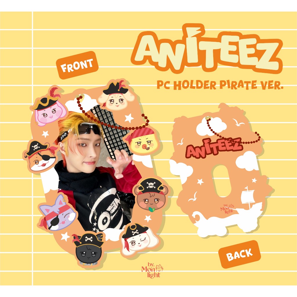 Jual PO PC Holder Aniteez Pirate Characters - ATEEZ OT8 (Baca Deskripsi ...