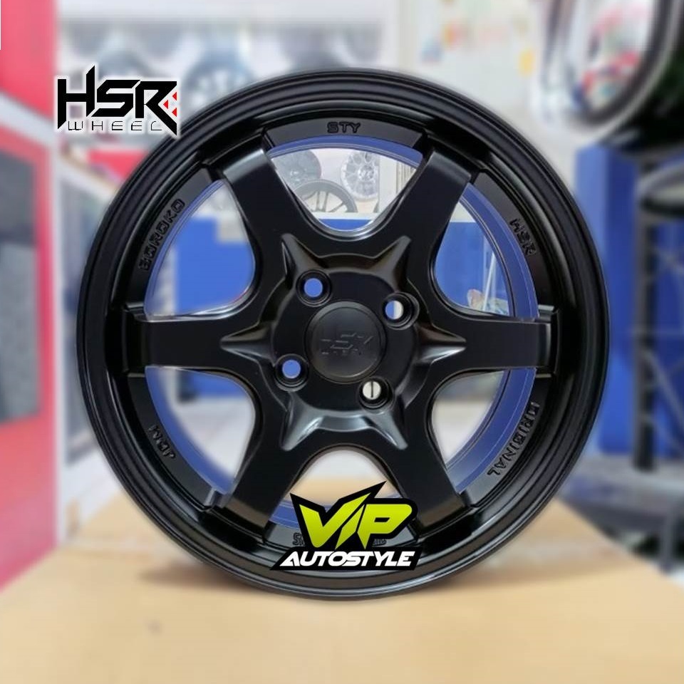 Jual Velg mobil Ring 14 HSR STY Black Xenia, Brio, Calya, Etios, Agya, Nissan march | Shopee ...