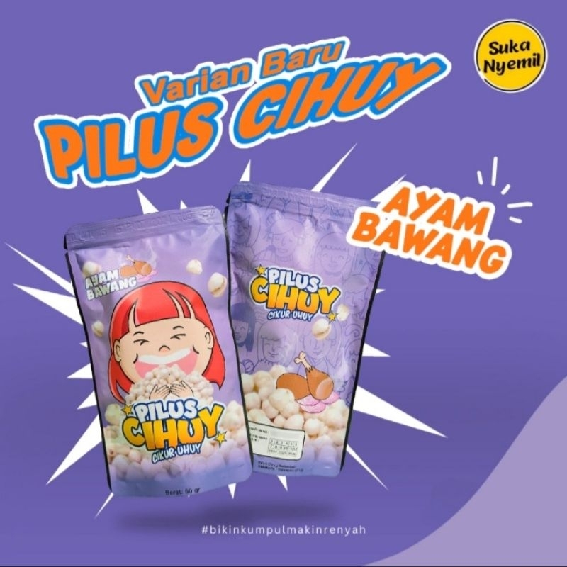 Jual Cemilan Pilus Cihuy Jajanan Snack Viral Cekelin Cemilan Keluarga ...