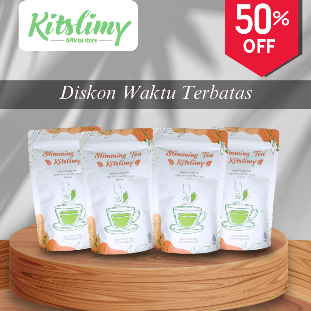 Jual Kitslimy Slimming Tea | Teh Pelangsing Herbal | Promo Beli Paket 4 ...