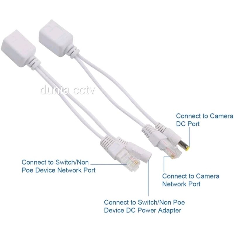 Jual Kabel Poe Splitter / Kabel Poe Injector / Cable Poe Splitter ...