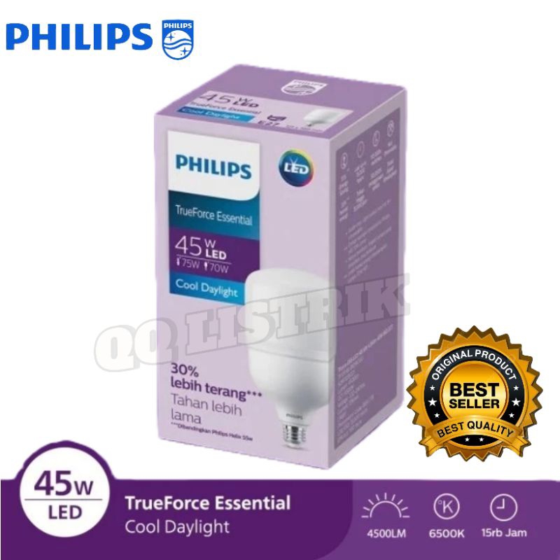 Jual Lampu Philips LED TrueForce Ess 45W putih,cool Daylight 6500k ...