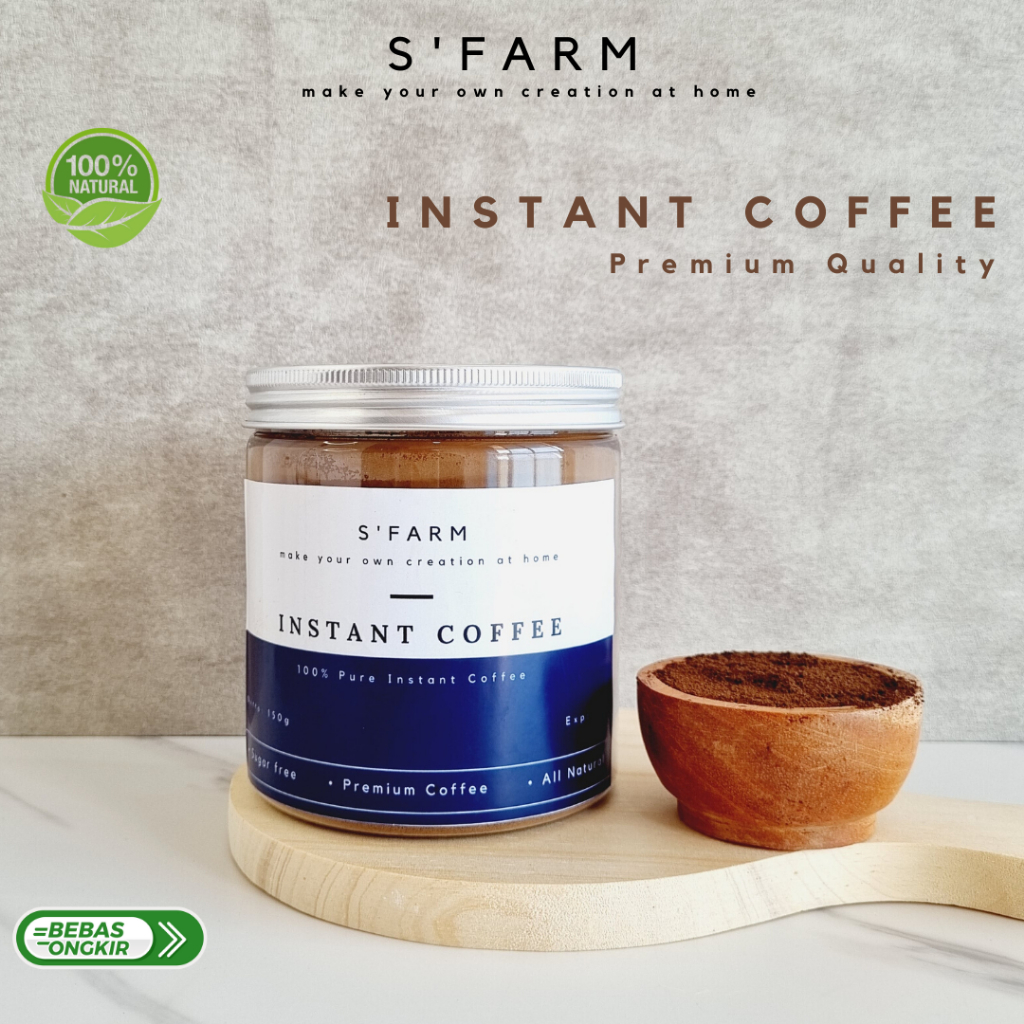 Jual Instant Coffee - Bubuk Kopi Instan Tanpa Ampas - Kemasan Jar ...
