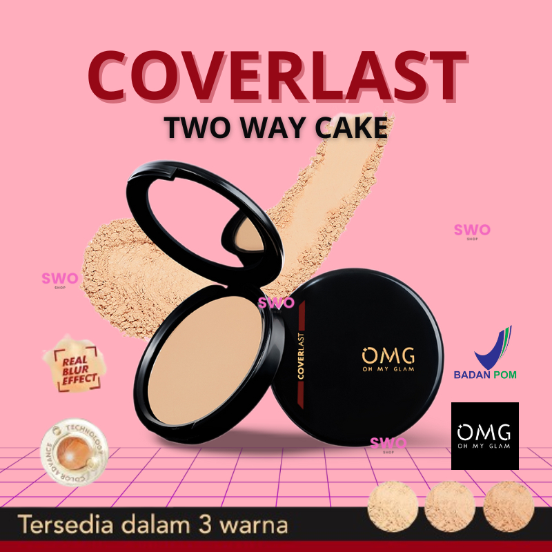 Jual OMG Oh My Glam Coverlast Two Way Cake 12 g - Bedak Padat Kontrol ...