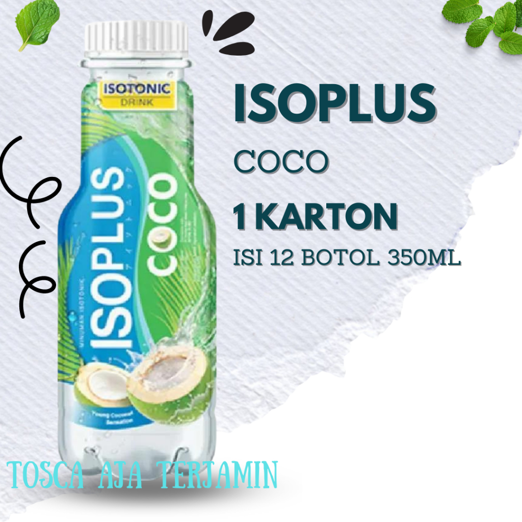 Jual Minuman ISOTONIC | ISOPLUS Coco 1 Karton isi 12 Botol 350ML ...