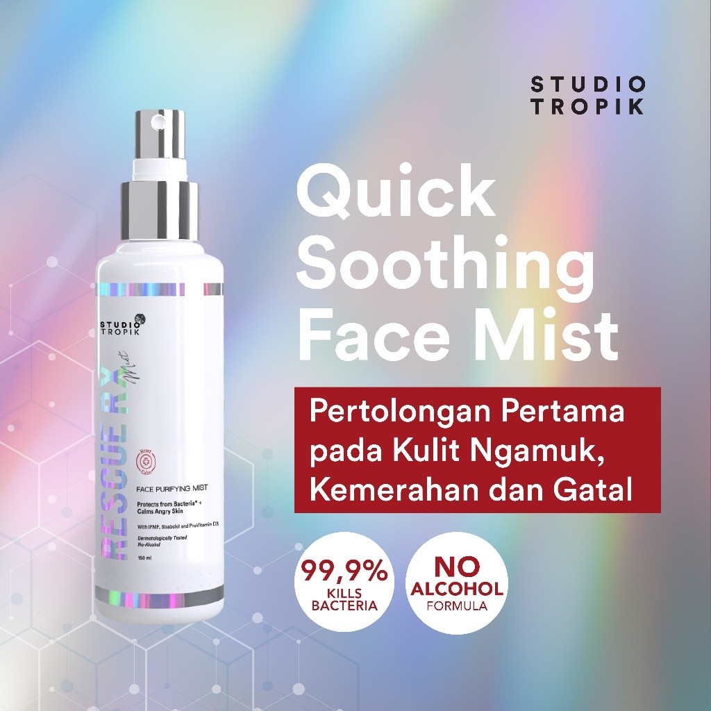 Jual STUDIO TROPIK RESCUE RX [ANTI BACTERIAL FACE MIST] 30ML ~ 150ML ...