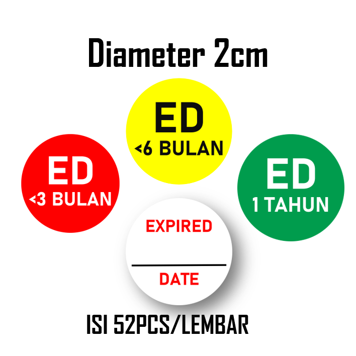 Jual Stiker Expired Date | Stiker Expired Date Blank Diameter stiker ...