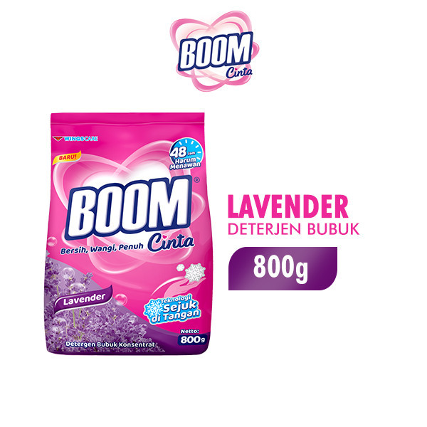 Jual Boom Cinta Deterjen Bubuk Lavender 800Gr Wings Care Daia Detergen ...