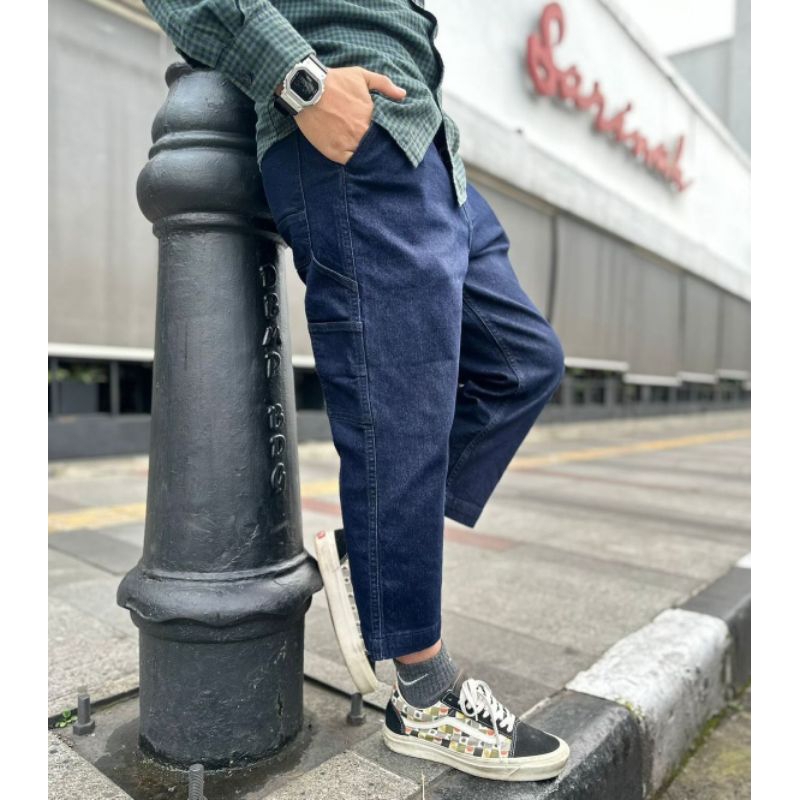 Jual SIRWAL JEANS SARAWA Bawahan muslim pria / sirwal denim sarawa ...