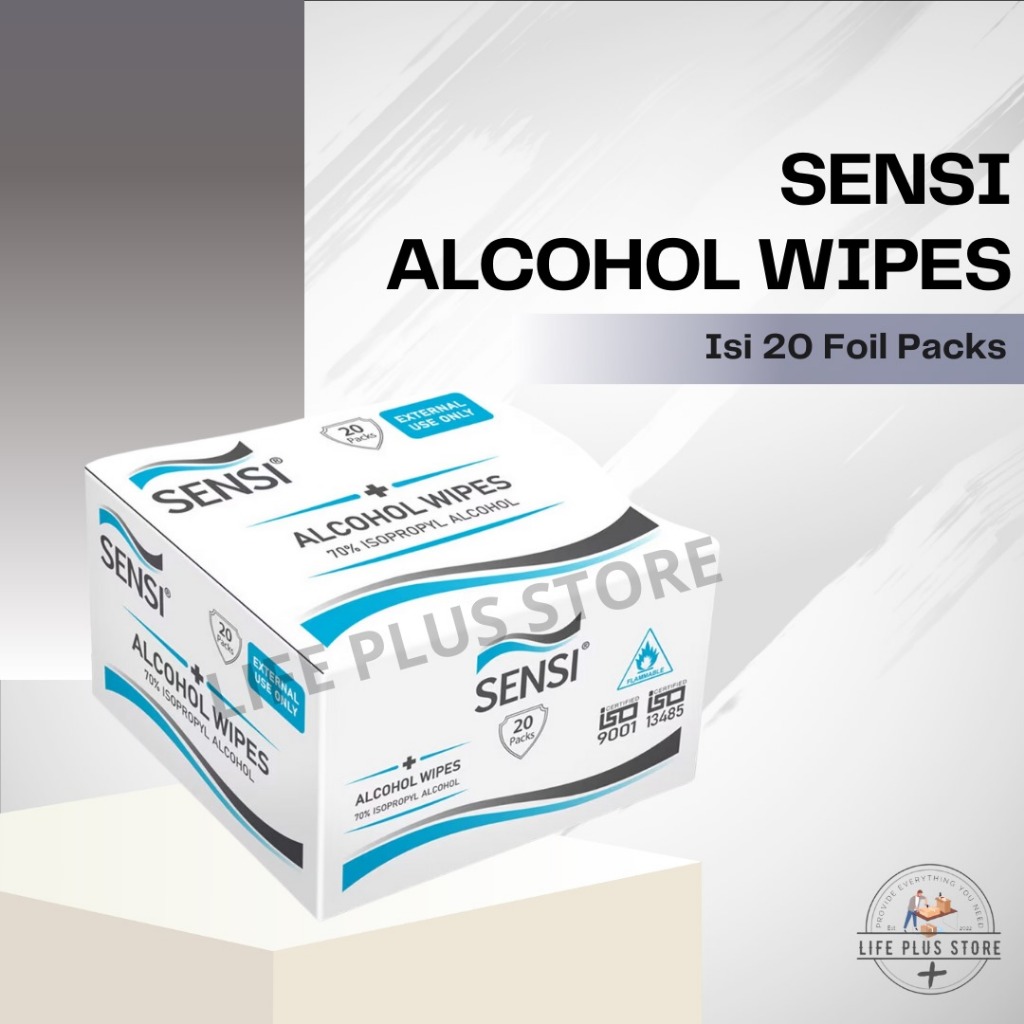 Jual Sensi Alcohol Wipes / Tisu Basah 70% Isopropyl Alcohol - Isi 20 ...
