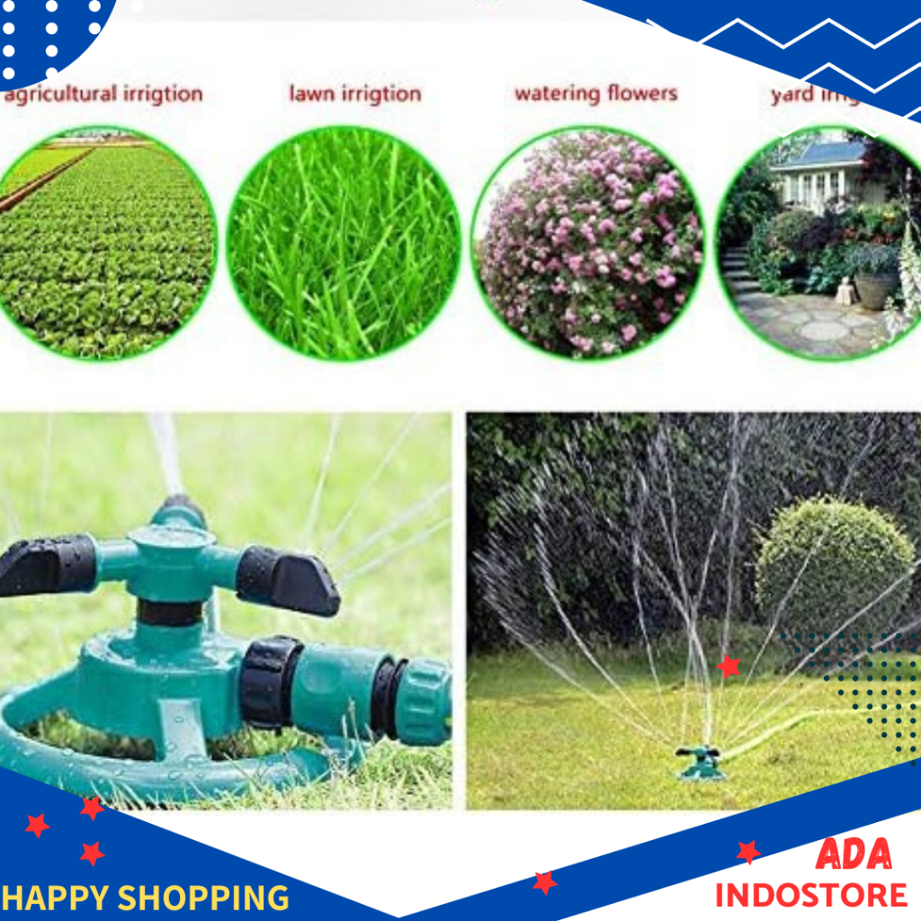 Jual Penyiram Tanaman Otomatis Putar 360 Derajat dengan 3 Sprinkler ...