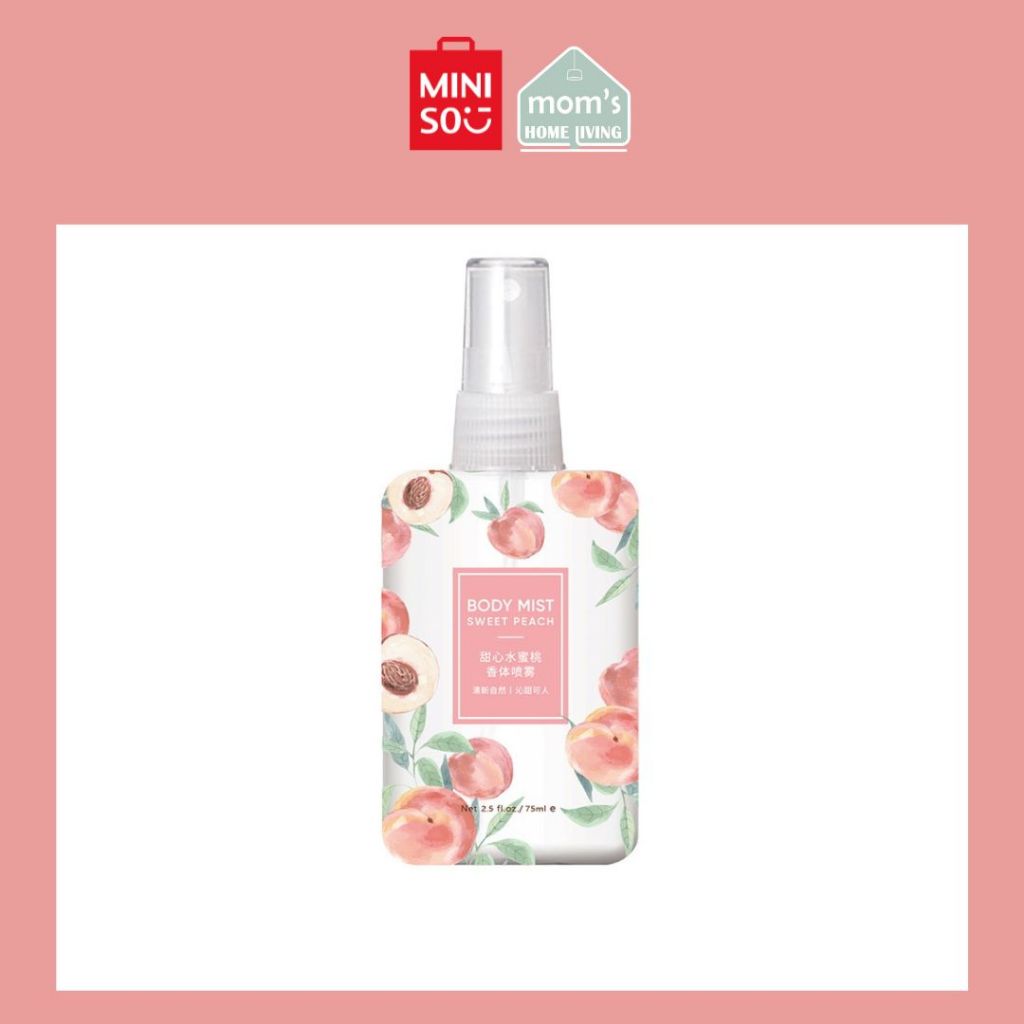 Jual MINISO Fragrance Body Mist perfume English Pear/ Sweet Peach ...