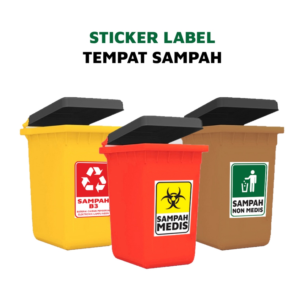 Jual Sticker label Tempat Sampah - Sticker labe - Label Sticker ...