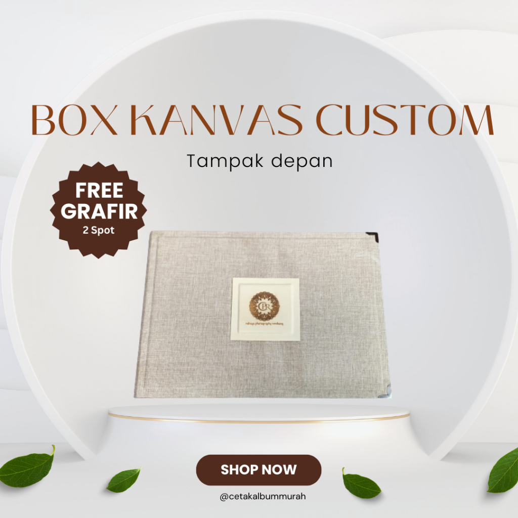 Jual KOPER/BOX KANVAS CUSTOM ALBUM FOTO WEDDING BOOK | Shopee Indonesia