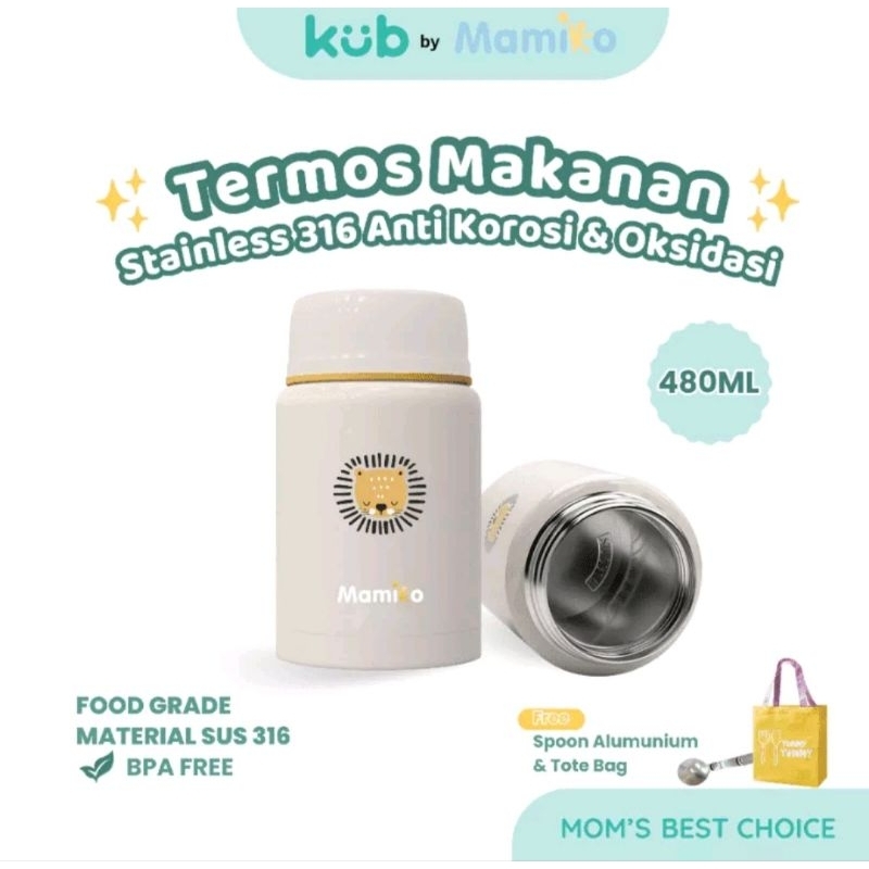 Jual Mamiko Termos Makanan Sup Mpasi Anak Bayi 480 ML | Thermal Food ...