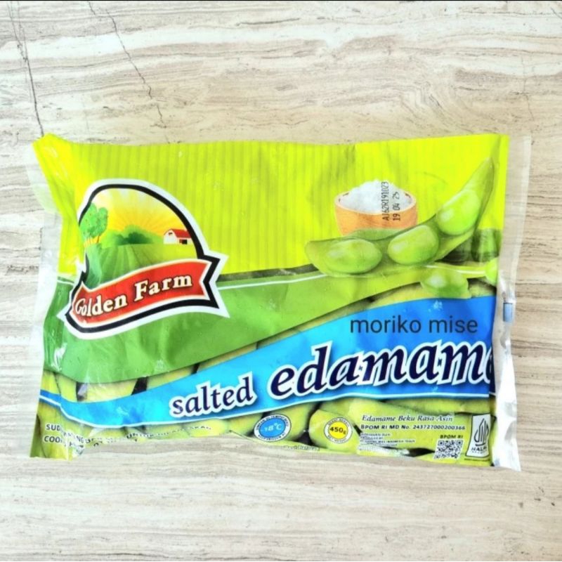 Jual [ 500 gr ] GOLDEN FARM frozen vegetables kacang EDAMAME asin tawar ...