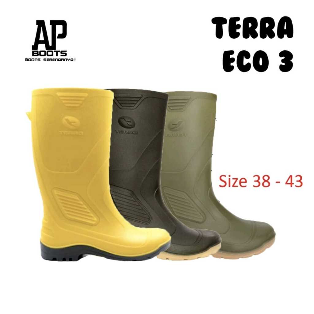 Jual Sepatu Boot AP Boots Terra Eco 3 Bot Tinggi Anti Air | Shopee ...