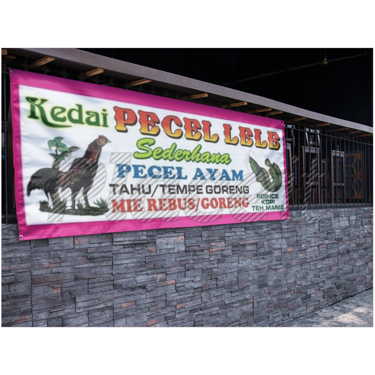 Jual Spanduk Pecel Lele kain satin, digital printing | Shopee Indonesia