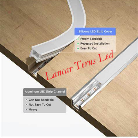 Jual Cover Led Strip FLEXIBLE 15x10 12x10 Cover Strip Led Silicon Susu ...