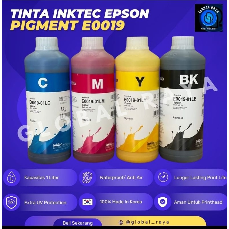 Jual TINTA INKTEC PIGMENT E0019 For Printer L15160 | Shopee Indonesia