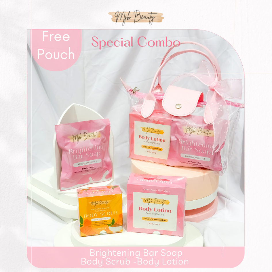 Jual Paket Body Care MJB / Lulur, Lotion & Sabun (Free Pouch) | Shopee Indonesia