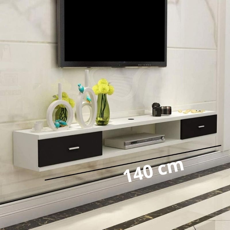 Jual RD002 Rak Tv Dinding Minimalis 140x20x15 cm Meja Tempat ...