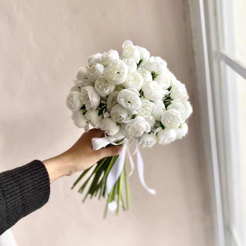 Jual Buket Bunga pernikahan bunga Peony kode PEO cocok untuk prawedding ...