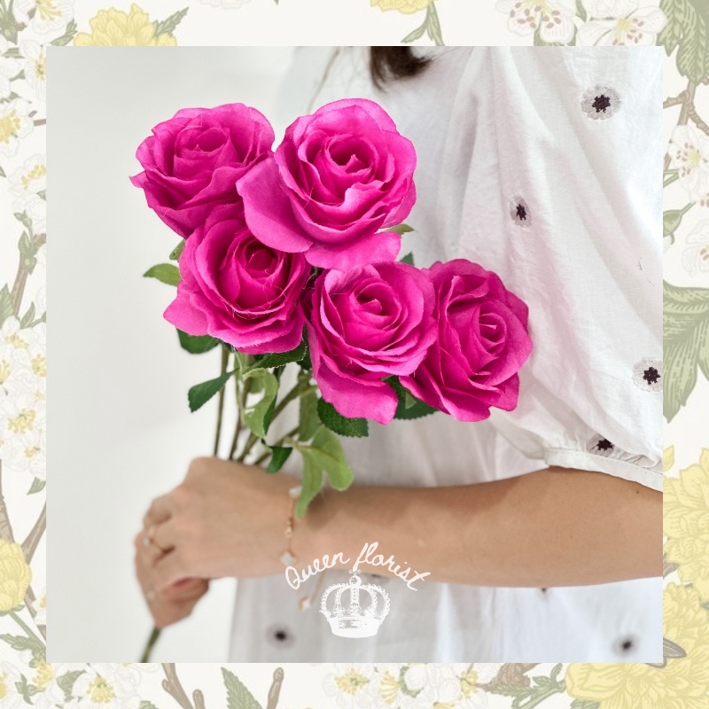 Jual ROSE X1 SINGLE ROSE SILK Bunga Mawar Rose Paris Kombinasi x11 ...