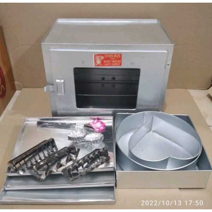 Jual oven tangkring kompor open kue 3 susun anti karat gratis loyang ...