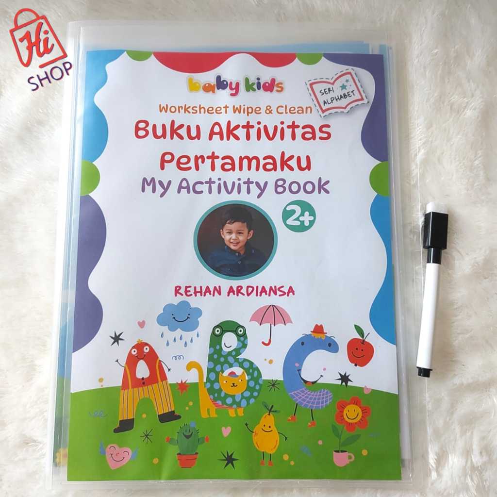 Jual CUSTOM Buku Anak Nama Foto FREE Buku Aktivitas Anak Activity Book ...