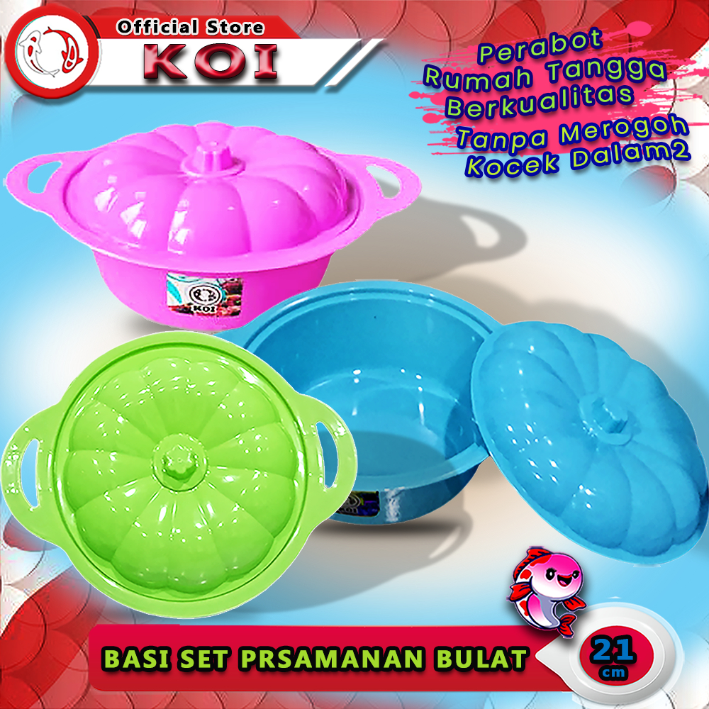 Jual Koi Official - Tempat Sayur Bulat bahan Plastik Basi Sayur Wadah ...