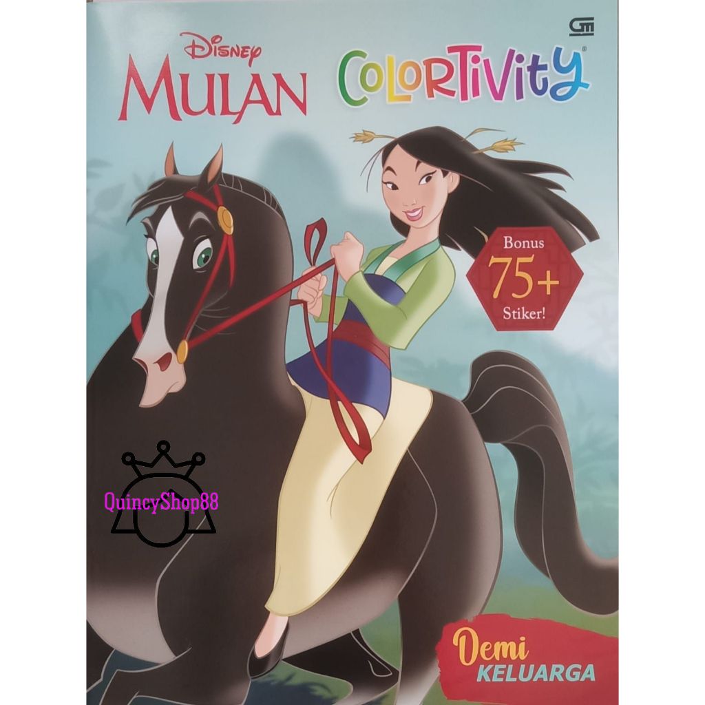 Jual Buku Mewarnai & Aktivitas Anak Disney Mulan Colortivity / Coloring ...