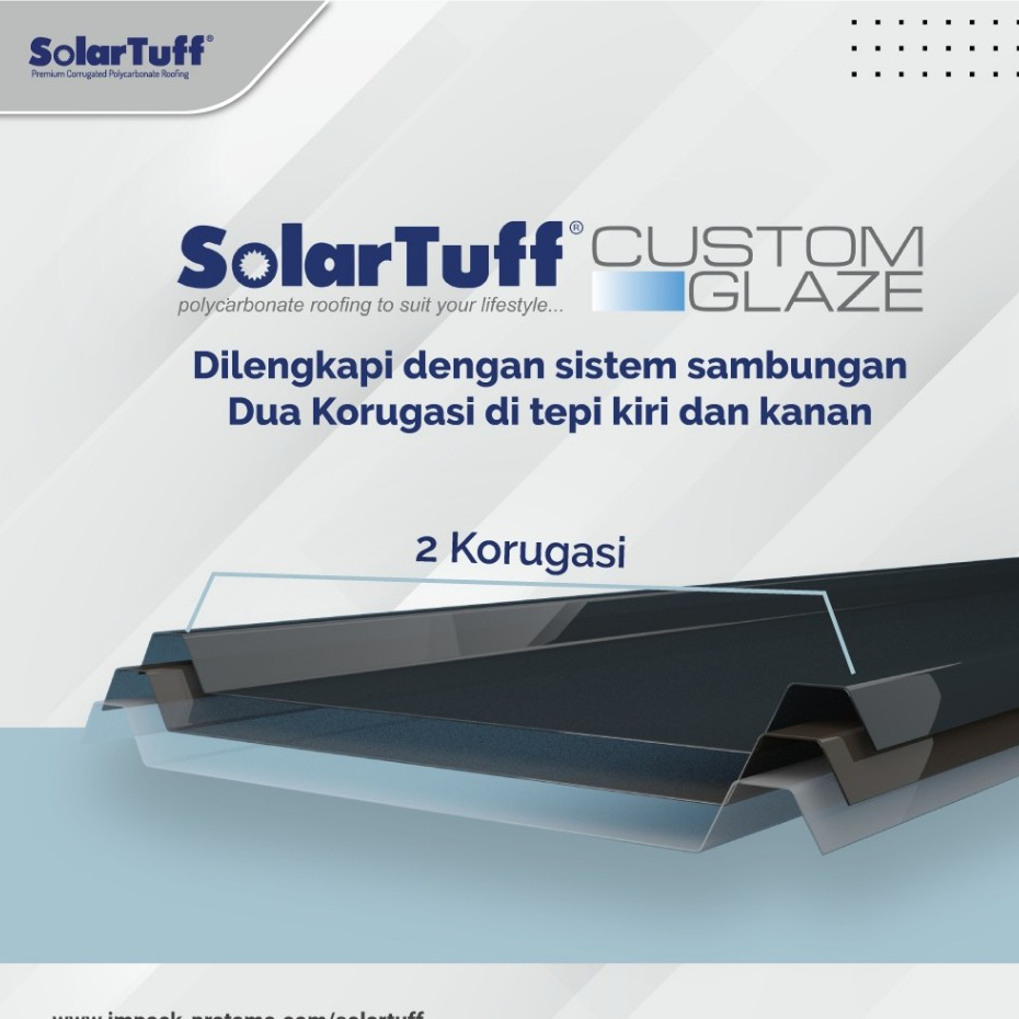 Jual Atap Polycarbonate Solid 2mm Solartuff Custom Glaze 6 meter ...