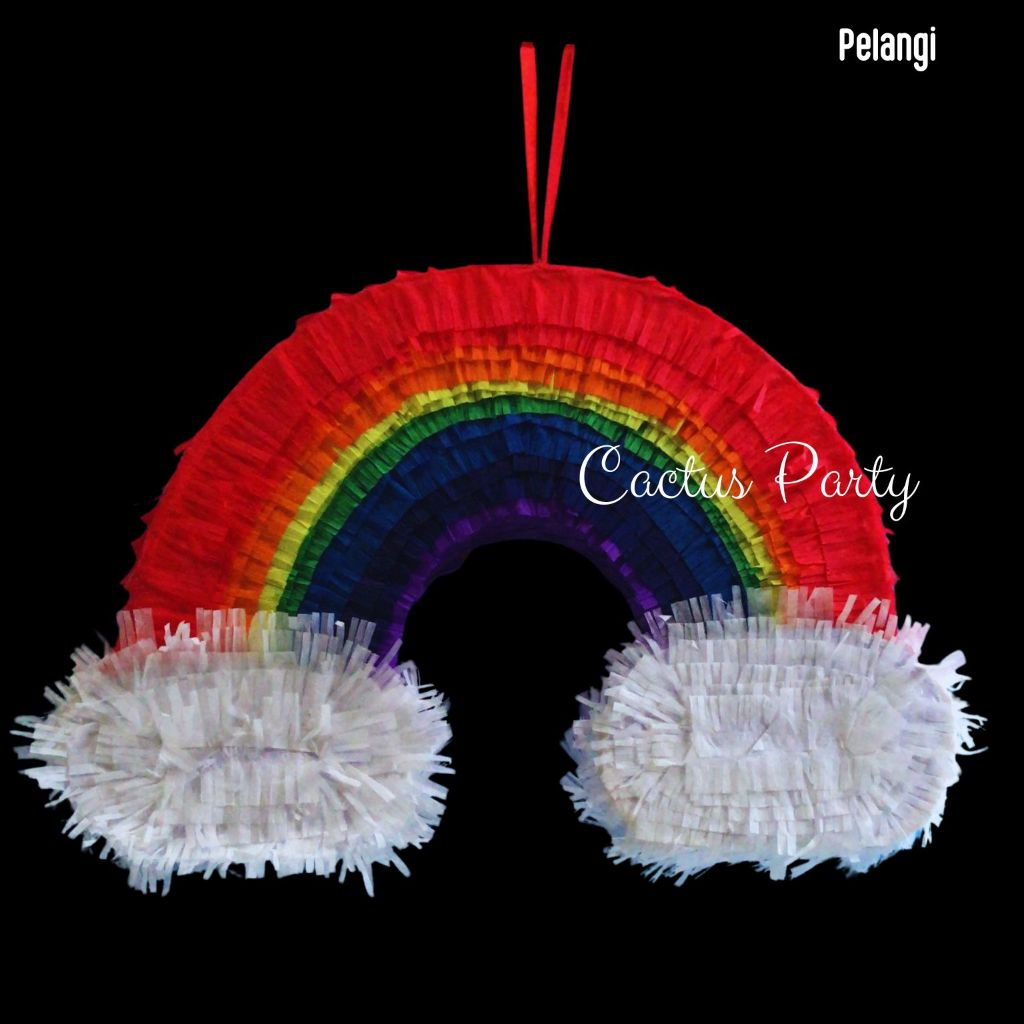 Jual Pinata Pukul/Pinata Tarik Karakter Ulang Tahun Motif Pelangi ...