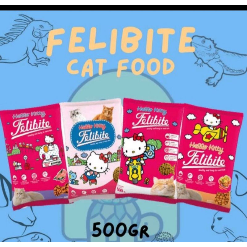 Jual FELIBITE HELLO KITTY kemasan 500g -1kg makan kucing kering ...
