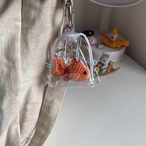 Jual Crochet Goldfish / Fish In-A-Bag / With PVC Pouch / Drawstring Bag ...
