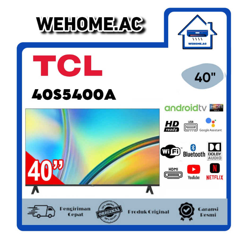 Jual TV LED TCL 40S5400A LED TV Android TCL 40 Inch Android TV TCL ...