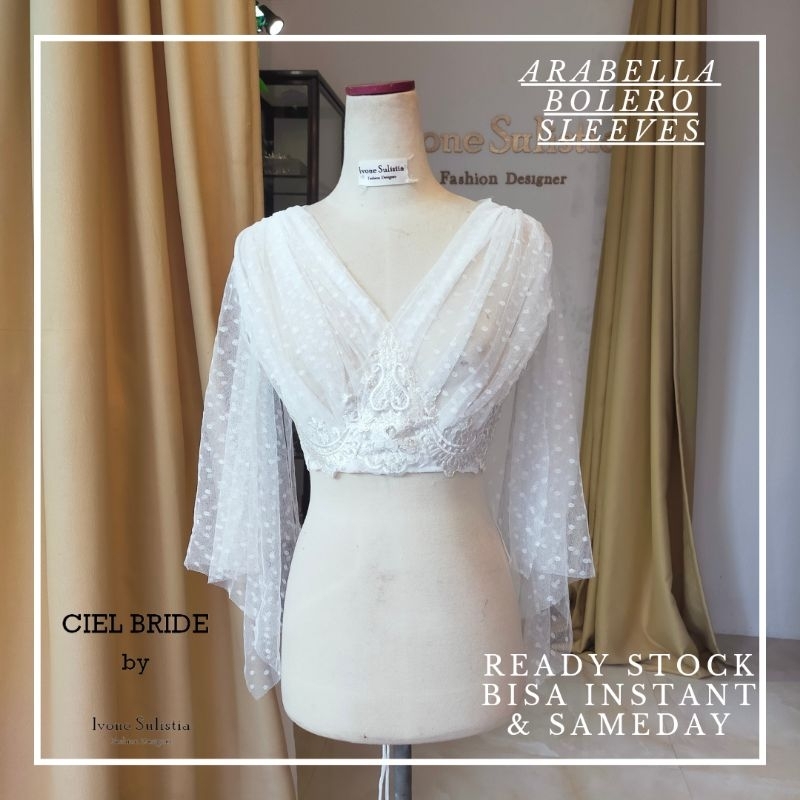 Jual Arabella detachable sleeves bolero lepas pasang lengan pengantin ...