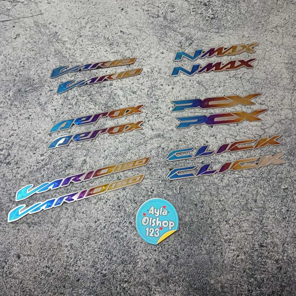 Jual LOGO EMBLEM TITANIUM ORIGINAL VIET VARIO CLICK PCX NMAX AEROX DLL ...