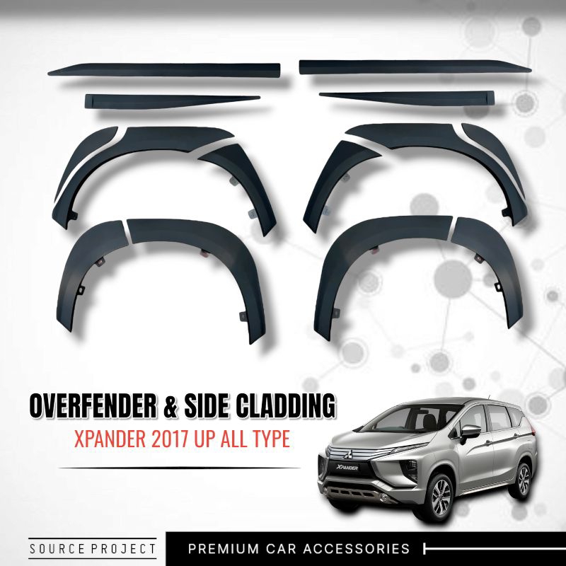Jual OVER FENDER DAN SIDE CLADDING MITSUBISHI XPANDER 2017 Up | Shopee ...