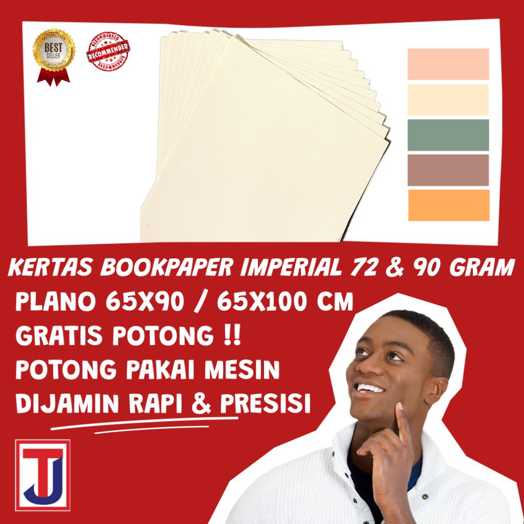 Jual Kertas Book Paper / Novel Imperial 72 & 90 Gsm / Gram Ukuran Plano ...